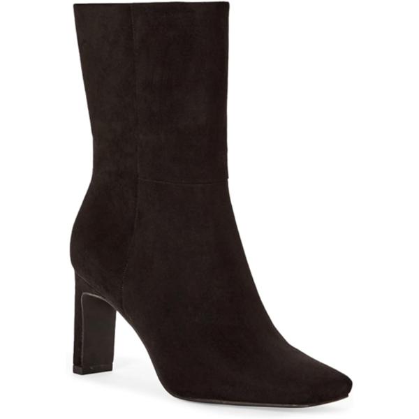 商品名JustFab Lilliana Heeled Black Ankle Boot for Women, Mid-Calf Faux Suede, 8ブランド：JustFab商品サイズ：8高さ：11.2 cm横幅：30.9 cm奥行：3...