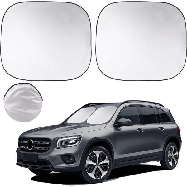 商品名車用フロントウィンドウサンシェードWindshield Sun Shade 2-Piece Foldable Car Front Window Sunshade for Most Sedans SUV Truck - Auto Sun...
