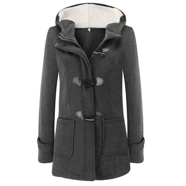 商品名:  Lightning Deals Of Today Winter Coats for Women Plus Size Windbreaker with Hood Fleece Lined Coats Outerwear Butto...