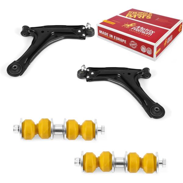 商品名Metrix Premium GDX フロントL/RロワーコントロールアームとフロントL/Rスタビライザーバーリンクキット RK80446 RK80428 K700526 シボレーマリブ、クラシック、オールズモビルカットラス、アレロ、...