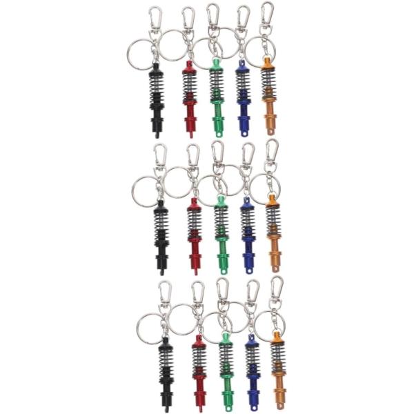 商品名ERINGOGO 15 Pcs Shock Absorber Keychain Spring Absorber Keychain Car Parts Model Key Chains Auto Part Model Keychain ...