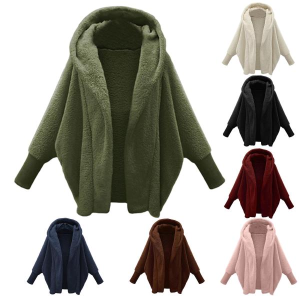 商品名:  Women Oversized Sherpa Hoodie Fuzzy Fleece Jacket Thickened Coat Casual Classic Open Front Outwear Jacketsブランド: Th...