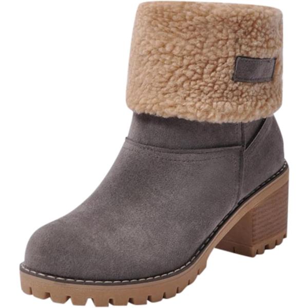 商品名danlein Dotmalls Boots, Dotmalls Seniors' Chunky Heel Winter Boots, Zekear Boots, Women's Chunky Heel Round Toe Snow ...