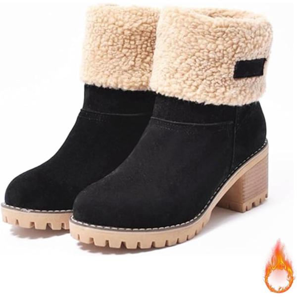 商品名Palashop Dotmalls Boots, Dotmalls Seniors' Chunky Heel Winter Boots, Women's Chunky Heel Round Toe Snow Boots (Black,...