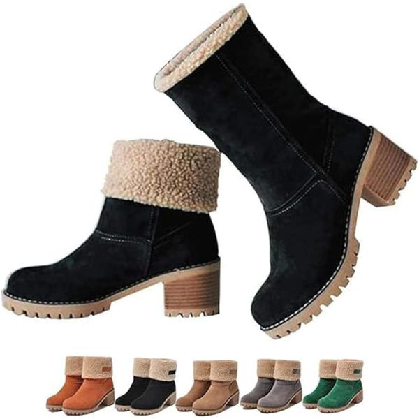 商品名Jiaohua Libiyi Boots, Dotmalls Boots, Dotmalls Seniors' Chunky Heel Winter Boots, Winter Boots for Women Snow Ankle B...