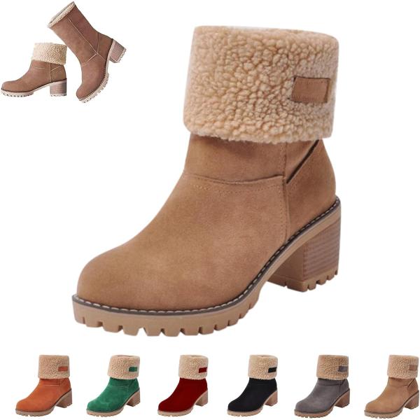 商品名LELEBEAR Libiyi Boots, Libiyi Seniors' Chunky Heel Winter Boots, Libiyi Women's Chunky Heel Round Toe Snow Boots for ...
