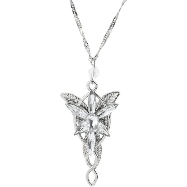 商品名Valman Arwen Evenstar ネックレス ロードオブザリング ホビットペンダントネックレス キュービックジルコニア付き エルフジュエリー 女性用, ステンレス鋼, ジルコンValman Arwen Evenstar Ne...