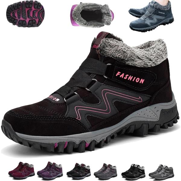 商品名Indicativey Snow Boots, Indicativey Womens Boots, Indicativey Shoes, Women's Waterproof Snow Non Slip Boots (Black Ro...