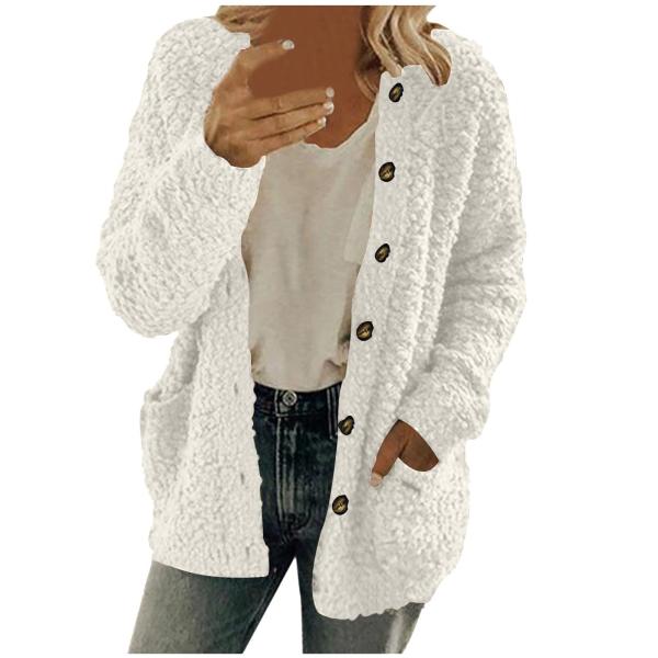 商品名:  ZDRZK deals of the day lightning deals Sherpa Jacket For Women Button Down Fuzzy Fleece Outerwear With Pockets She...