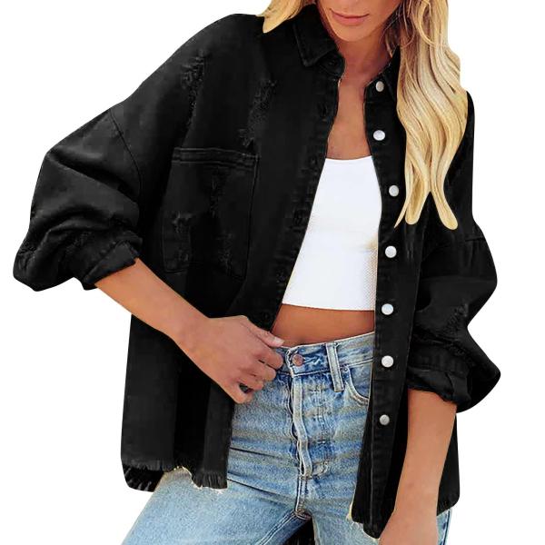 商品名:  eguiwyn Womens Jackets And Winter Washed Do black sequin jackets for women Best of leggings for women tummy contro...