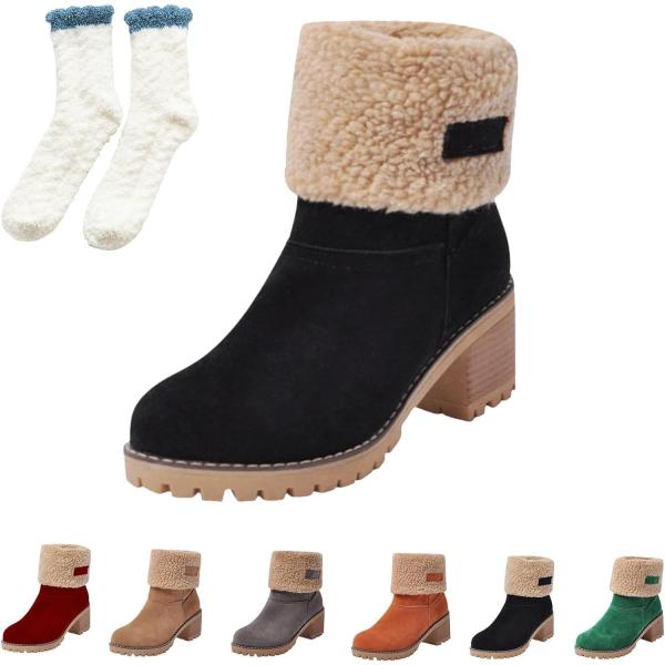 商品名ZENCIX 2024 New Dotmalls Boots - Libiyi Boots, Dotmalls Seniors' Chunky Heel Winter Boots (Black,10)ブランド：ZENCIX商品サイズ：...