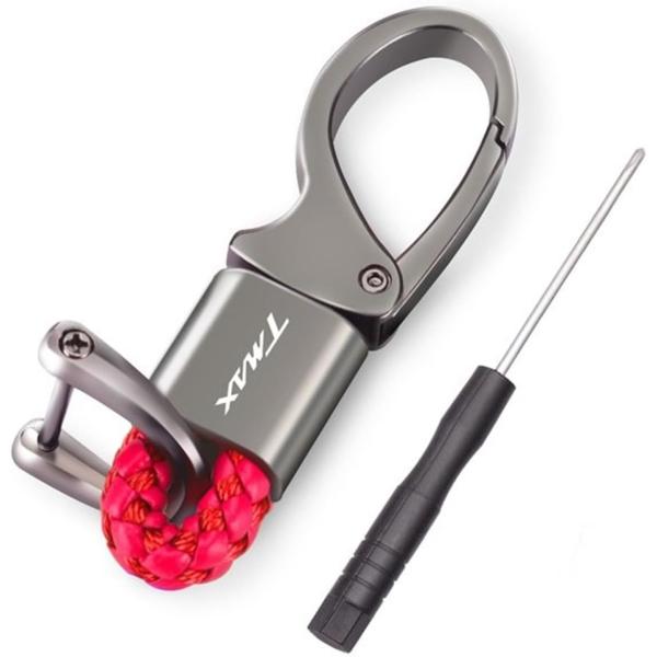 商品名Hand Woven Leather Detachable Metal Motorcycle Keychain For Yamaha TMAX 530 TMAX 560 TMAX 500 2019 2020 2021 2022 (Co...