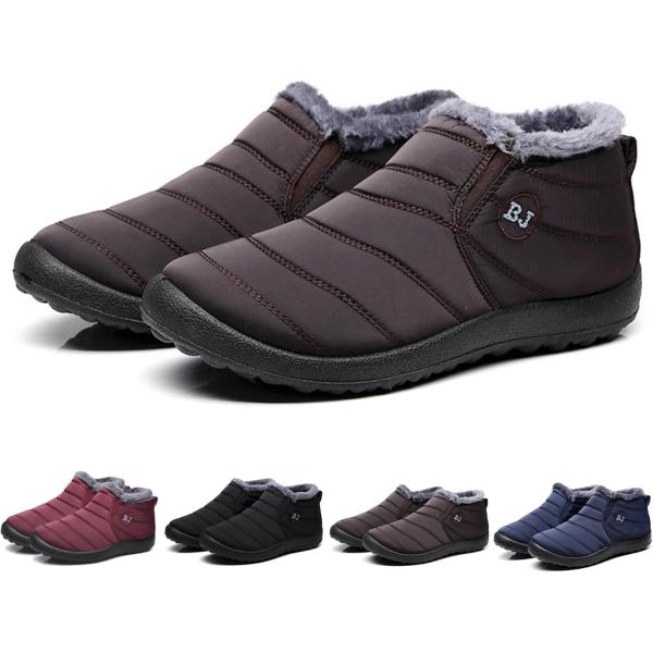 商品名CBYXDY Infinitely Snow Boots,Boojoy Winter Boots, Men and Women's Winter Snow Boots, Fur Lining Waterproof Slip On Ou...