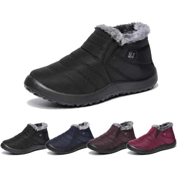 商品名DENERASS Indicativey Snow Boots, Indicativey Boots, Women Premium Light weight &amp; Warm &amp; Comfy Snow Boots (Bla...