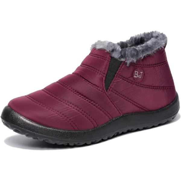 商品名TESAY Indicativey Snow Boots, Indicativey Boots, Women's Anti-Slip Orthopedic Waterproof Walking Snow Boots (Red,7 Wo...