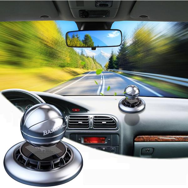 商品名Car Diffuser Solar Rotating Basketball Car Aromatherapy Ornament Unique Design Aluminum Alloy Interstellar Suspended ...