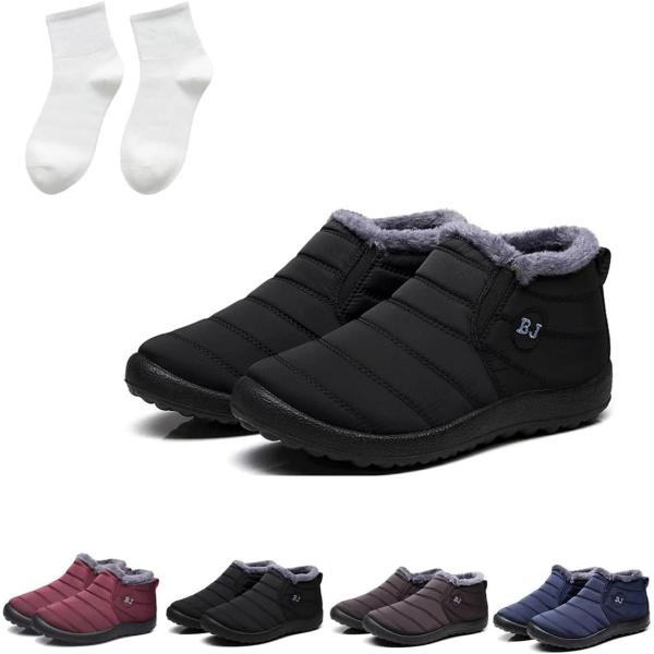 商品名LELEBEAR Indicativey Snow Boots, Boojoy Winter Boots,Bj Short Winter Boots for Women Waterproof, Warm Non-Slip Ankle ...