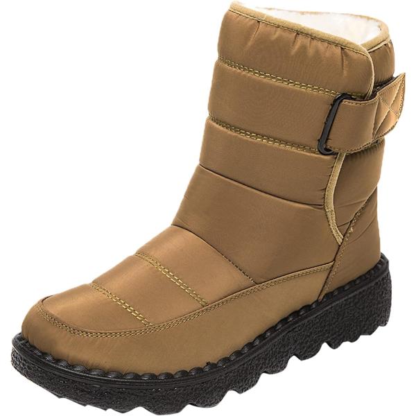 商品名Winter Combat Boots for Women Waterproof Snow Non Slip Snow Boots Women Waterproof Brown Womens Bogs Winter Boots Win...