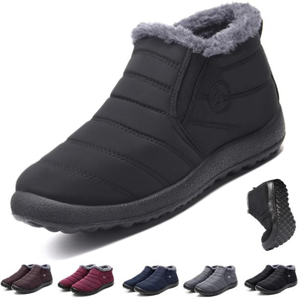 商品名UIRPK Indicativey Waterproof Snow Boot,Indicativey Snow Boots Ankle Non-slip Winter Booties for Couple (10,Black)ブランド...