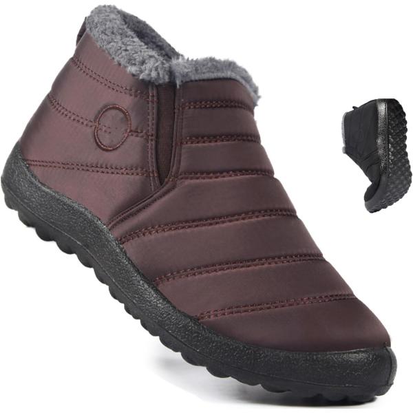 商品名LPSHGK Indicativey Snow Boot, Indicativey Waterproof Snow Boot, Gallen Winter Waterproof Boots for Women Men (Coffee,...