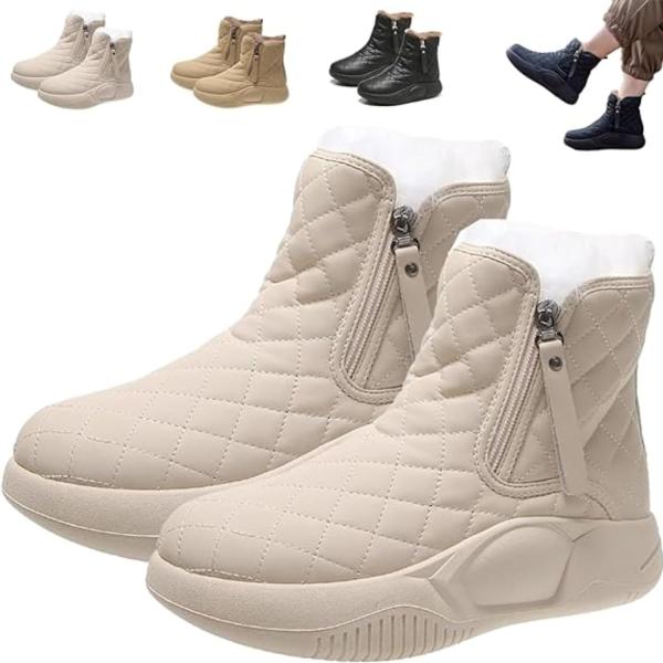 商品名ABELHA Women's Warm Thick Soled Snow Boots,High Top Platform Outdoor Booties,Padded and Thickened Comfortable Wide Wi...