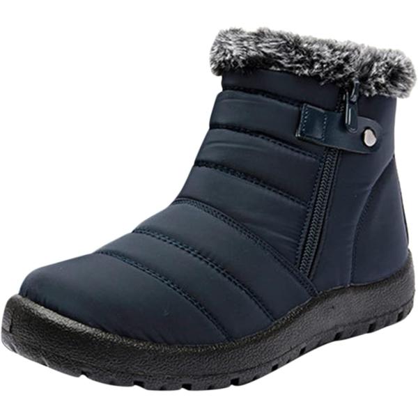 商品名Warm Winter Boots for Women Waterproof Snow Women's Black Waterproof Snow Boots Womens Winter Booties Mid Calf Winter...