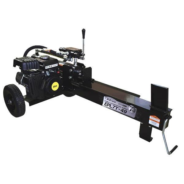 【品　名】シンセイ　エンジン式薪割機　7t　EPL7T-49【薪割り力】7トン【エンジン】排気量：80cc　4サイクル【オイル容量】エンジン：0.4L　油圧：3.8L【サイズ】 約）W60×D135cm×H64cm【裁断可能サイズ】薪の長さ...