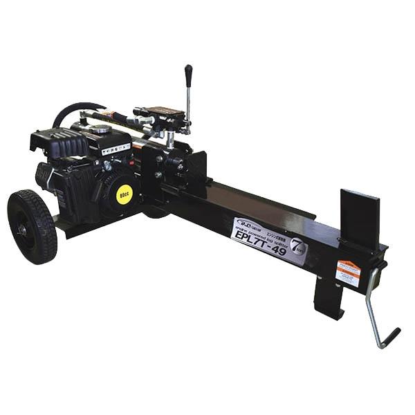 【品　名】シンセイ　エンジン式薪割機　7t　EPL7T-49【薪割り力】7トン【エンジン】排気量：80cc　4サイクル【オイル容量】エンジン：0.4L　油圧：3.8L【サイズ】 約）W60×D135cm×H64cm【裁断可能サイズ】薪の長さ...