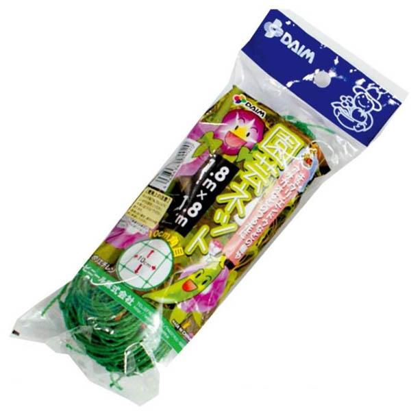 【品　名】第一ビニール　園芸ネット　W1.8m×L1.8m　つる　家庭菜園【サイズ】1.8m×1.8m網目寸法　10cm×10cm（角目タイプ）【主原料】ポリエチレン【商品説明】●つる性の植物の成長をサポートします。●支柱や垣根などと組みあ...