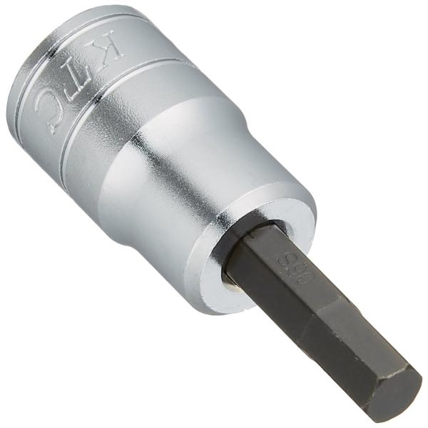 【商品概要】商品サイズ（約）：縦50×横17×奥行17mm。商品重量（約）：42g。特殊工具鋼。仕様サイズ（約）：6mm、差込角：9.5sq.。ショートタイプ。【商品説明】【商品詳細】ブランド：京都機械工具(KTC)商品種別：DIY・工具・...