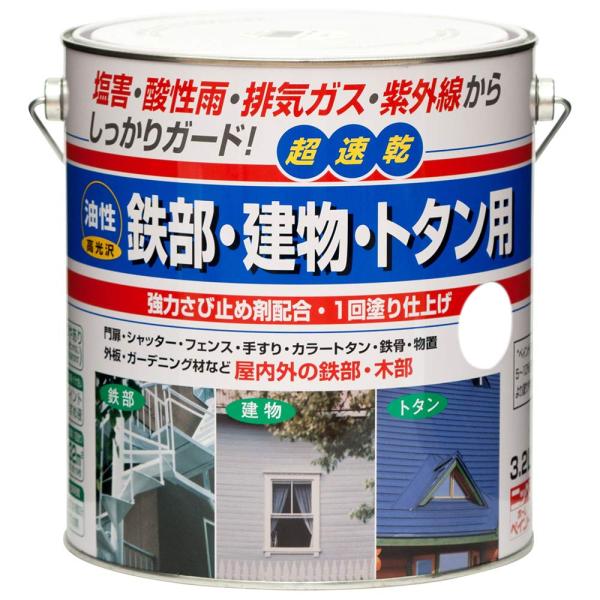 【商品概要】容量:3.2Lカラー:ホワイト塗り面積（1回塗り）:約32平方メートル（タタミ約19枚分）乾燥時間:夏（30℃）約1時間30分、冬（10℃）約3時間【商品説明】【商品詳細】ブランド：ニッペ(Nippe)商品種別：DIY・工具・ガ...