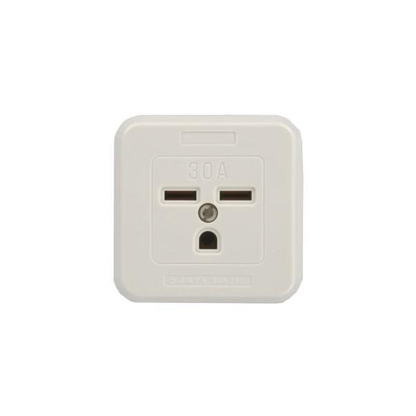 【商品概要】● IＨクッキングヒーター用接地コンセント● ３０Ａ-２５０Ｖ● 適合電線　 ＩＶ　単線　φ２.６　より線５．５ｍm2　 ＶＶＦ　単線　φ２.６　より線５．５ｍm2　 ＶＣＴ　より線５．５ｍm2　※ より線を使用する場合は必ず圧...