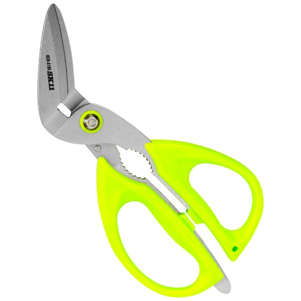 【商品概要】特徴:ゆるやかカーブ刃+ギザ刃で切るものを逃さずスムーズにカットできる仕様:アングル、色:グリーン刃厚:約2.3mm、刃部硬度:HRC53±2切断目安:アルミ板・銅板 0.5mmまで/プラ板 1.2mmまで/皮革・ゴム板 4mm...