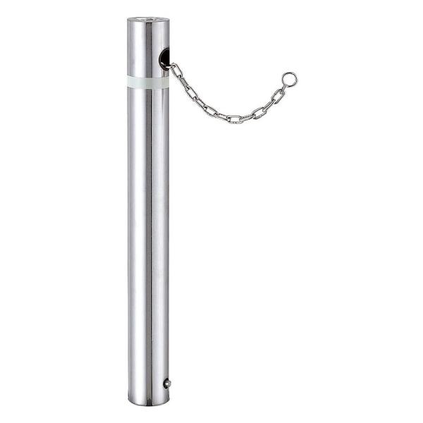 【商品概要】材質:ステンレス製仕上げ:ヘアーライン施工方法:上下式サイズ:Φ76.3×t2.0 H700重量:11.4kgステンレスクサリ:Φ5備考:クサリ内蔵型・ワンタッチ錠付【商品説明】【商品詳細】ブランド：帝金商品種別：DIY・工具・...