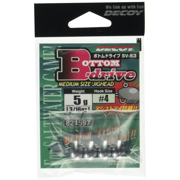 【商品概要】サイズ:5g(3/16oz)フックサイズ:4入数:4【商品説明】【商品詳細】ブランド：カツイチ(KATSUICHI)商品種別：スポーツ＆アウトドア商品名：ＤＥＣＯＹ　カツイチ　ＳＶ?５３　ＢｏｔｔｏｍＤｒｉｖｅ　４?５ｇ製造元：...