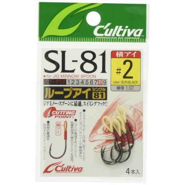 【商品概要】サイズ:2線径:1.07入数:4本【商品説明】【商品詳細】ブランド：オーナー(OWNER)商品種別：スポーツ＆アウトドア商品名：OWNER(オーナー) ループアイシングルSL-81 2製造元：オーナー(OWNER)商品番号：49...