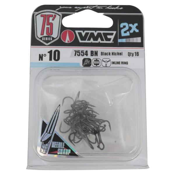 【商品概要】16本入フックカラー:ブラック【商品説明】【商品詳細】ブランド：ラパラ(Rapala)商品種別：スポーツ＆アウトドア商品名：ラパラ(Rapala) VMC 7554 2X ストロングインライン トレブル BN #10 16pcs...