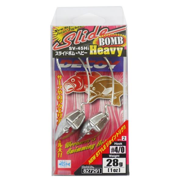【商品概要】入数:2本【商品説明】【商品詳細】ブランド：カツイチ(KATSUICHI)商品種別：スポーツ＆アウトドア商品名：カツイチ(KATSUICHI) スライドボムヘビー SV-45H #4/0 28g製造元：カツイチ(KATSUICH...