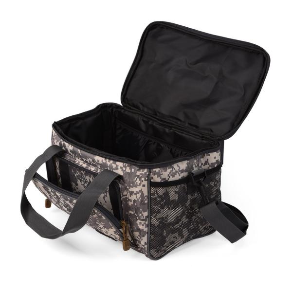 【商品概要】【優れた防水と広口メインポケット】この釣りバックは600Dオックスフォード生地を採用することにより防水性と耐久性がさらにアップしました！手がすっぽり！出し入れ楽々広口メインポケット！ジッパーで開閉なめらか、ルアー、エギ交換もとて...