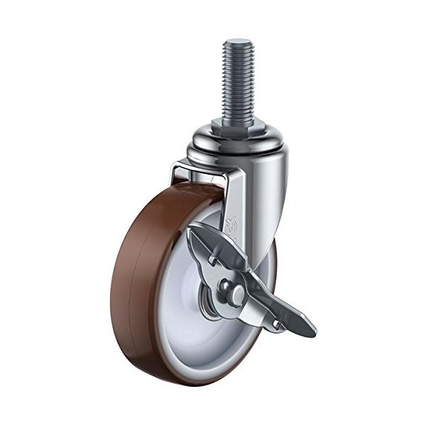 【商品概要】車輪径:100車輪材質:ウレタン許容荷重:60(61.2)車幅:28取付高:126【商品説明】【商品詳細】ブランド：ユーエイキャスター(YUEI CASTER)商品種別：キャスター商品名：(株)ユーエイ キャスター ストッパー付...