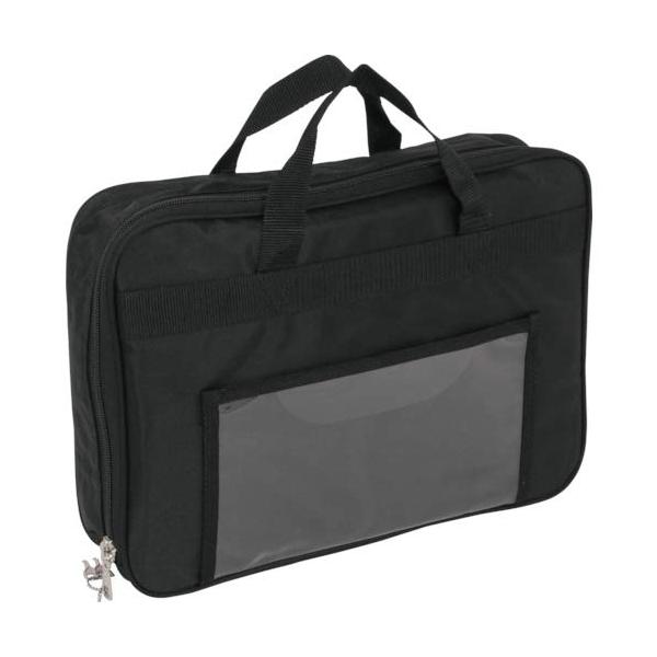 【商品概要】容量(L)：6●色：ブラック●幅(mm)：350奥行(mm)：70●高さ(mm)：250●YKK No.5ナイロンファスナー前胴宅配伝票用透明ポケット付(ストッパー付)●本体中芯材縫込みナイロン【商品説明】【商品詳細】ブランド：...