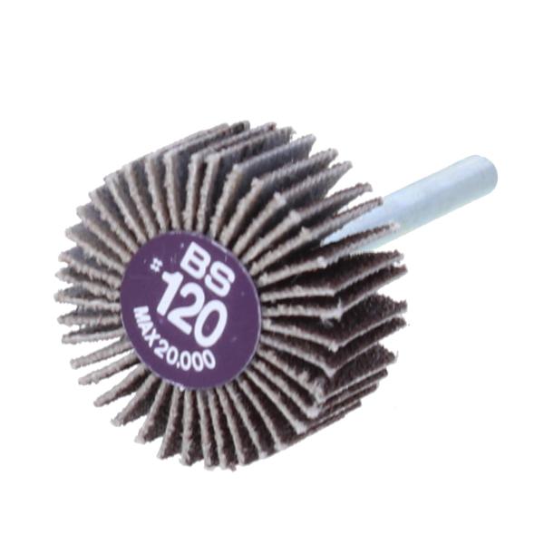 【商品概要】鉄、ステンレス等の金属の研削にバリ取りにパイプの内面研磨に粒度:120、サイズ(mm)直径×幅×軸径:20×10×3最高使用回転数:20,000 r.p.m.【商品説明】【商品詳細】ブランド：イチグチ(Ichiguchi)商品種...