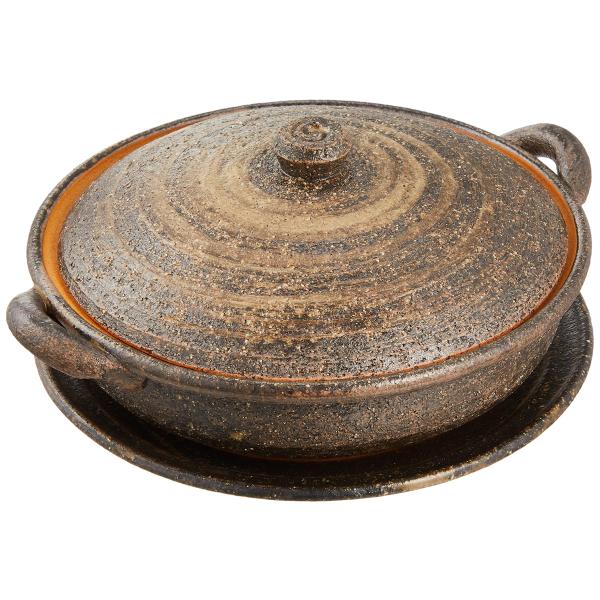 【商品概要】商品サイズ:約18.5×16×9cm商品重量:2.4kg容量:約380ml素材:陶器【商品説明】【商品詳細】ブランド：丸伊製陶商品種別：ホーム＆キッチン商品名：丸伊製陶 伊賀焼 へちもん グラタン鍋 土鍋 黒柿 直径約18.5c...