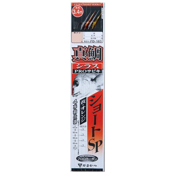 【商品概要】入数:1組入り全長:3.4m使用鈎:寒グレ(茶) 8号ハリス:フロロカーボン 3号 / 幹糸:フロロカーボン 4号タイプ:4本鈎仕掛け(サバ皮付き)【商品説明】【商品詳細】ブランド：Gamakatsu(がまかつ)商品種別：スポー...