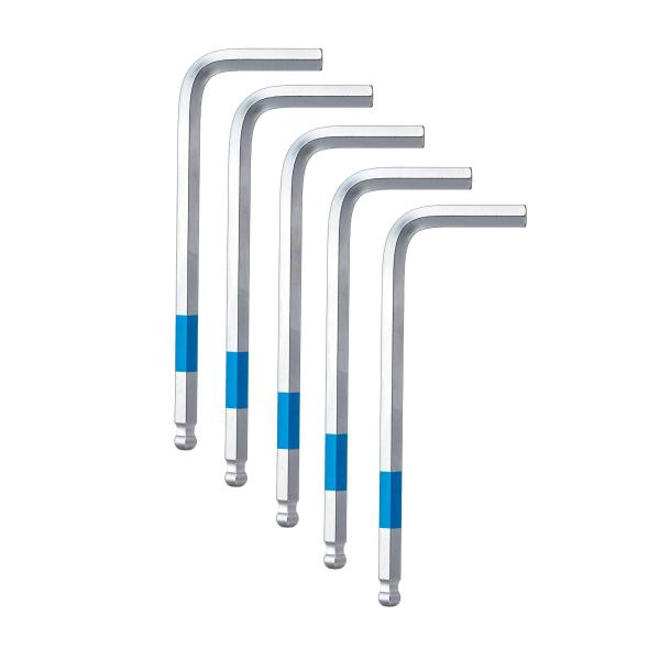 【商品概要】全長(mm):101セット内容:SBNC-60S(スーパーボールレンチシショートタイプ)×5本対辺寸法(mm):6.0カラー:青材質:クロームバナジューム鋼【商品説明】【商品詳細】ブランド：フジ矢(Fujiya)商品種別：DIY...