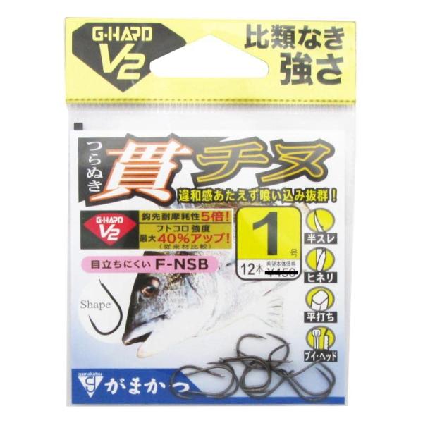 【商品概要】号数:1号入数:12本カラー：F-NSB【商品説明】【商品詳細】ブランド：Gamakatsu(がまかつ)商品種別：スポーツ＆アウトドア商品名：がまかつ G-HARD V2貫チヌ F-NSB 68828 1号製造元：がまかつ(Ga...