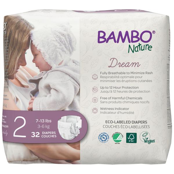 【商品概要】Bambo Natureは35年以上にわたりサステナブルに製造されたブランドです。 #ParentFearlesslyに信頼できる真のレガシーブランド。サイズ2は赤ちゃんの体重範囲7~13ポンドにフィットします。 詳細はサイズ表...