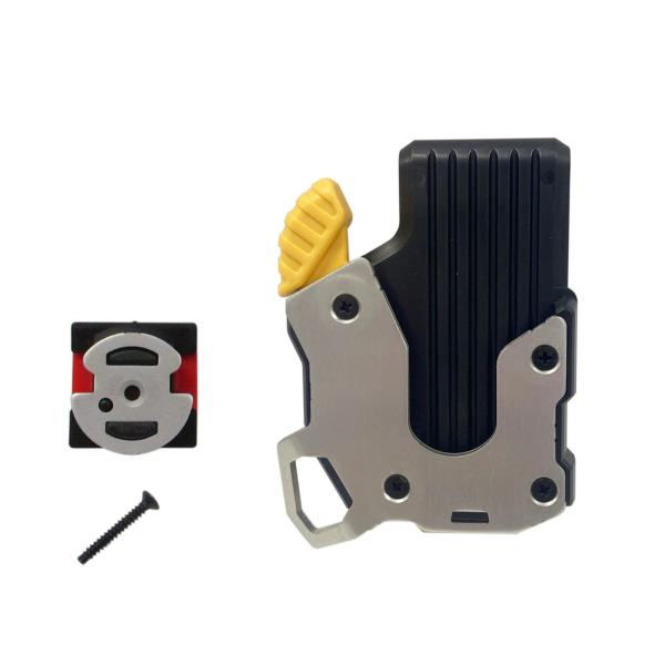 【商品概要】付属品：アダプター、取付ネジx1本取付可能なベルトの厚さ：幅50mmまでは厚さ5.5mm以内取付可能なベルトの厚さ：幅50〜60mmまでは厚さ2.4mm以内仕様：落下を防ぐ安全ロープ取付穴付き仕様：19mm幅以上のKDSコンベッ...