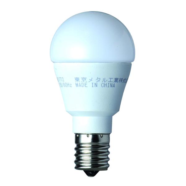 【商品概要】６０Ｗ相当ＬＥＤ電球　定格消費電力ＡＣ１００Ｖ　定格消費電力６．５Ｗ60W相当　ミニクリプトン形　口金Ｅ１７　電球色　色温度３０００Ｋ配光角度１８０度　演色数Ｒａ８０全光束760ｌｍ　定格寿命40000時間サイズφ38×75mm...
