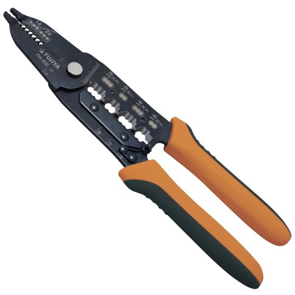 【商品概要】全長:210mm重量:200g切断能力(VA・VVF線):Φ2.0mm×3芯芯線被覆ストリッパ(mm)Φ1.6×2芯/3芯 Φ2.0×2芯/3芯VA線外被ストリッパ(mm)Φ1.6×2芯/3芯　Φ2.0×2芯/3芯【商品説明】【...
